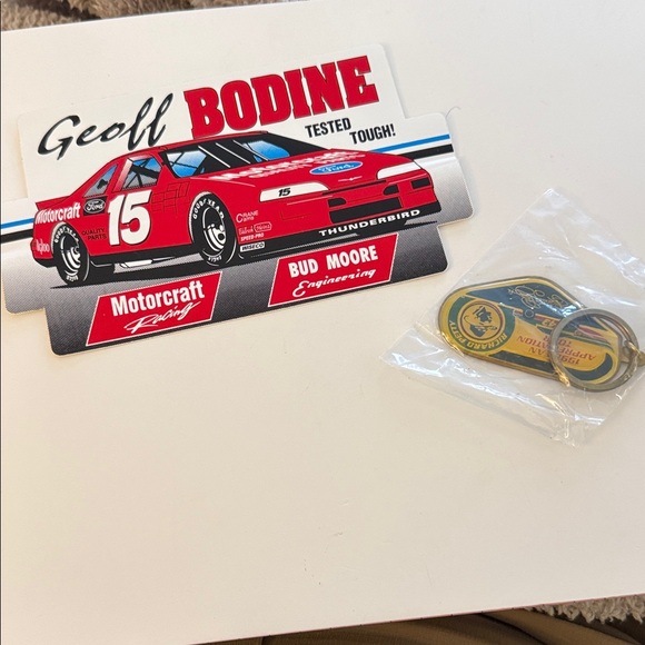 Other | Geoff Bodine Racing Sign And Richard Petty Keychain Set | Poshmark